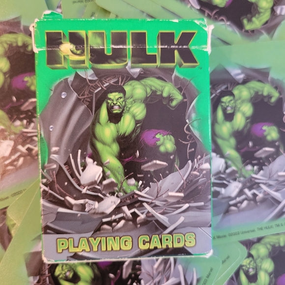 Marvel | Games | 203 Marvel Hulk Playing Cards Made In Usa Guc Final ...